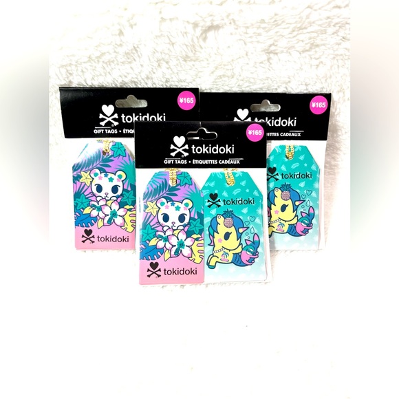 tokidoki | Party Supplies | New Tokidoki Gift Tags Lot Of 3 6pcs Each ...